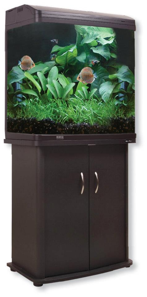 Aqua One 620 Black Aquarium & Cabinet - Redwood Aquatics